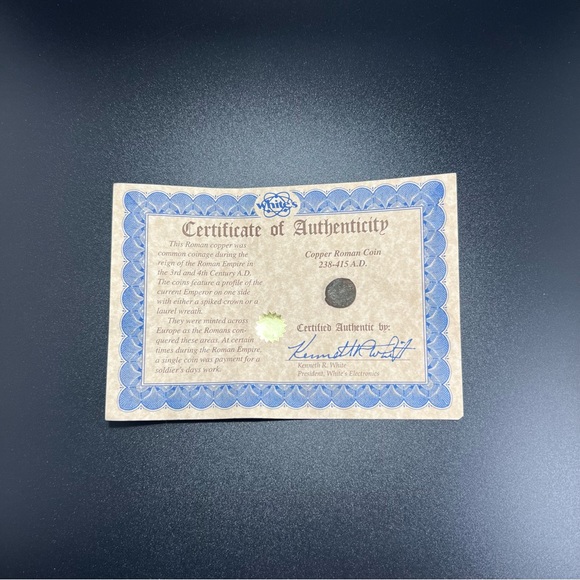 Office | Antique Roman Coin 238 415 Ad Certificate Of Authenticity ...